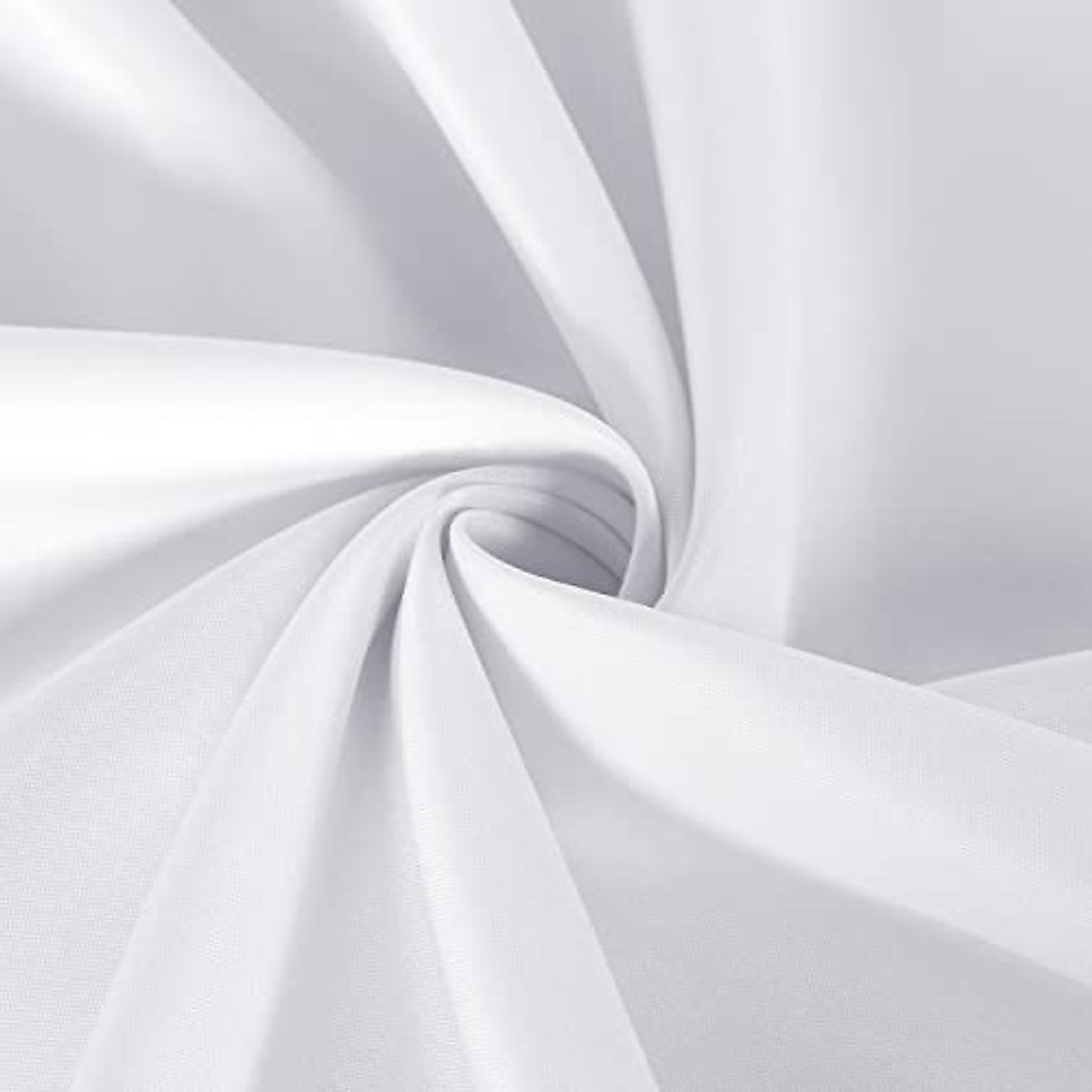 sancua 2 Pack White Tablecloth 60 x 102 Inch, Rectangle 6 Feet Table Cloth - Stain and Wrinkle Resistant Washable Polyester Table Cover for Dining Table, Buffet Parties and Camping