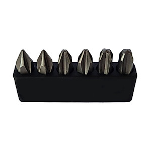 JIS B4633 1/4" Hex Screw Driver Bits | Made in Japan (+1 +2 +3 X 25.4mm - 6 Pcs)