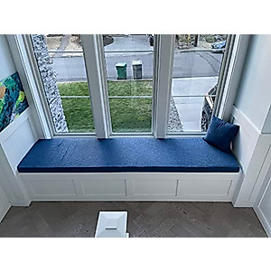 Kiyeocca Waterproof Throw Pillow for Custom Cushions, Anti-Scratch Patio Bench Pillow, Lawn Garden Bench Porch Swing Cushion with Ties, Outdoor Couch Cushion Decoration Pillow