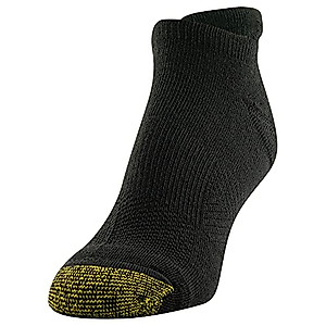 GOLDTOE Women's Vacay Cushion Tab Socks, 6-Pairs, Black, Medium