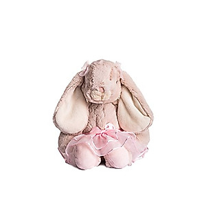DILLY DUDU Ballerina/Ballet Bunny Plush Toy Stuffed Animal Rabbit Doll 10-inch(Pink)