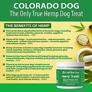 Hemp Calming Chews for Dogs Anxiety Relief - 120 Count - USA Made - 350 MG Per Calming Treat for Dogs