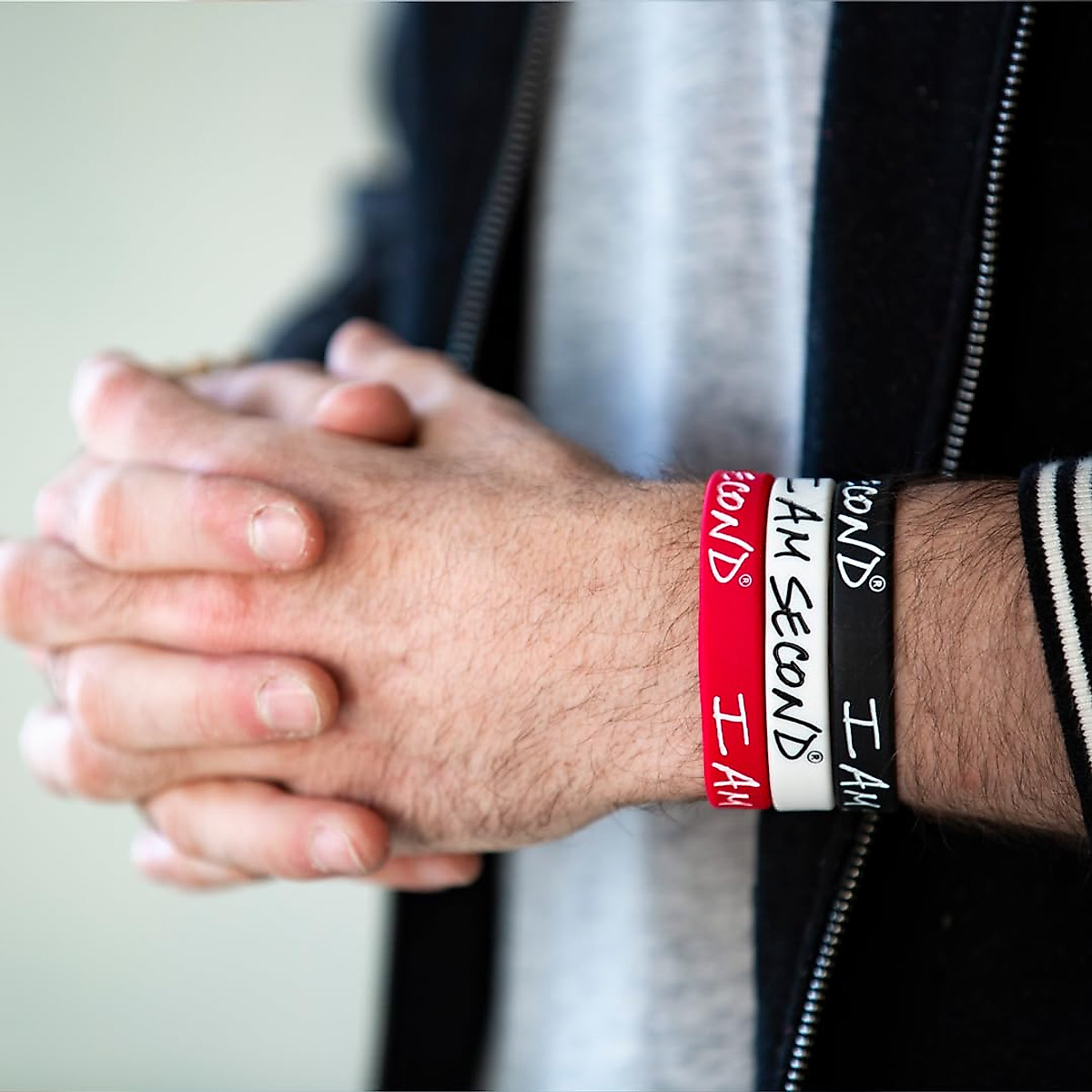 3-Pack I Am Second Youth/Petite Multi-Color Silicone Wristband Bundle