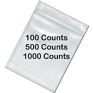 BNY Corner 2 Mil 3x5 Space Saver Reclosable Poly Ziplock Bag 3" x 5" - 1000 Counts