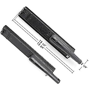 Votenli C2490A(3-Pack) S9401A(3-Pack) 15" Stainless Steel Heat Plate and 13 3/4” Cast-Iron Grill Pipe Burner Replacement for Charbroil 463240804, 463240904, 463241704, 463241804, 463247004, 463247504