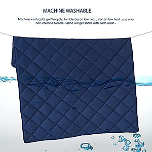 EXQ Home Toddler Comforter Baby Quit Blanket Soft Lightweight,39x47 inches Polyester Toddler Nursing Blanket for Infant and Newborn, Ultra Soft for Crib Bed,Stroller,Travel(Navy Blue)