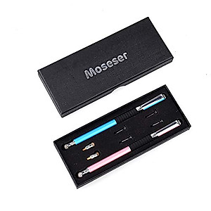 Stylus pens for Touch Screens(2 Pcs),Universal Stylus,[2-in-1] 2022 Updated Pens for All Touch Screens Cell Phones, Tablets, Laptops with 6 Replacement Tips(4 DiscsTips, 2 Fiber Tips)