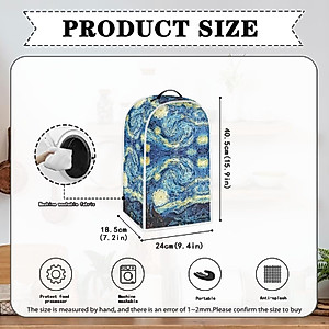 Eheartsgir Van Gogh Starry Sky Blender Cover with Handle Scratch Proof Juicer Maker Food Processor Protection Covers Kitchen Appliance Dust Cover