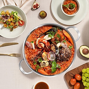 Flamingpan 12QT Heavy Duty Stainless Steel Stock Pot - Perfect Pot for Soups, Stews, Big Pot for Large Batch Cooking - Durable, Rust-Resistant & Non-Discoloring Stock Pot, Easy to Clean