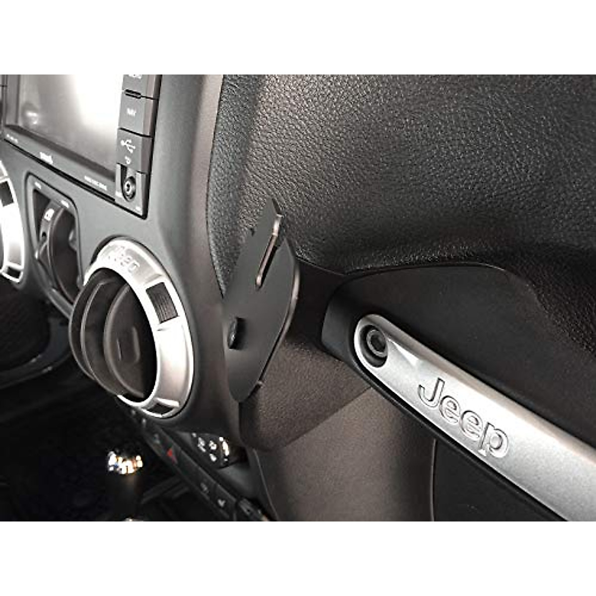 CHENDGE2 75WXST CB Radio Mic Mount Holder Passenger Grab Bar for Wrangler JK 2011-up