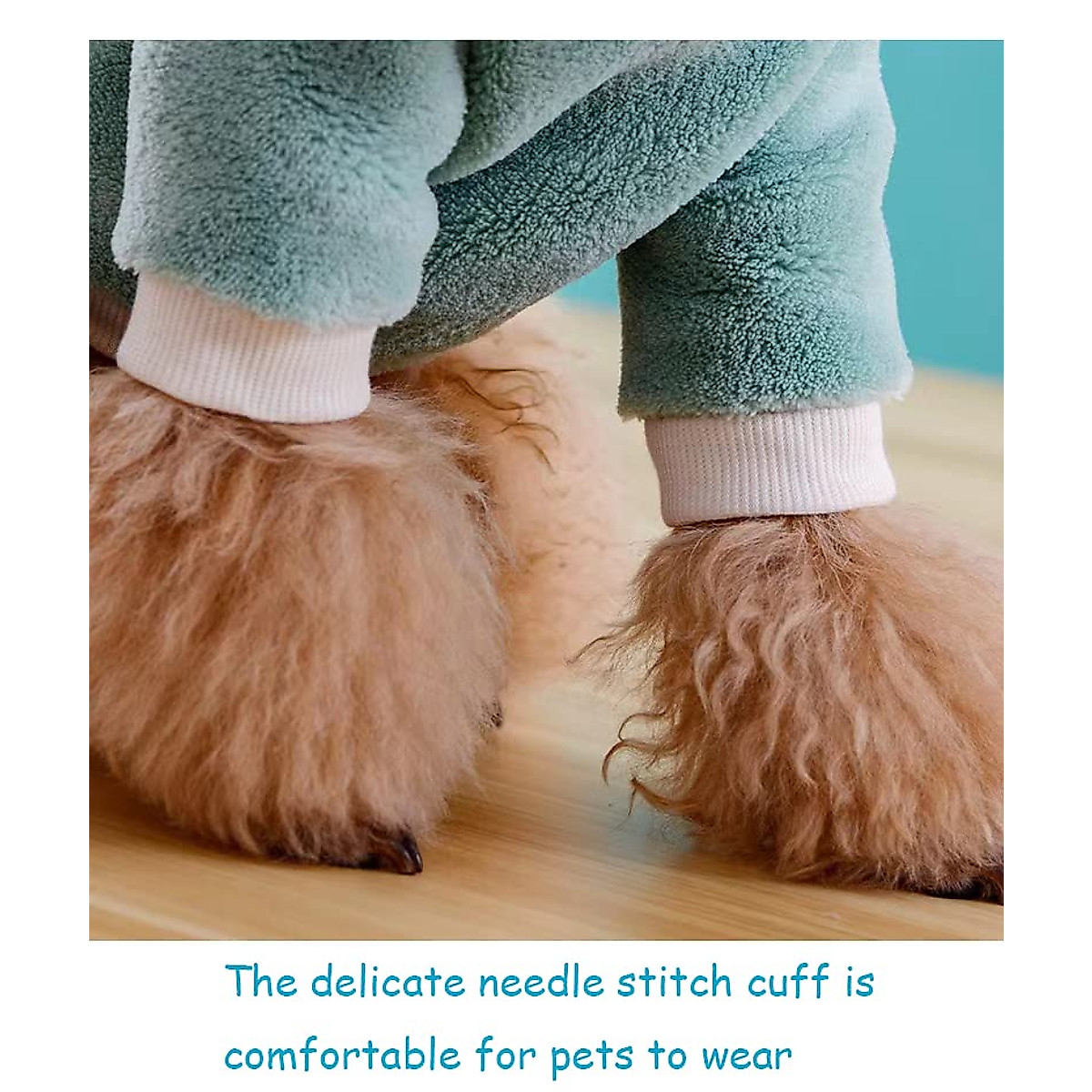 Dog Clothes, Pet Clothes, Soft Thickened Warm Puppy Clothes, Suitable for Autumn and Winter, Suitable for Small Dogs and Cats, Blue (Medium)