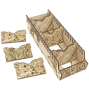 TowerRex Board Game Organizer for Spirit Island Board Game Box, Jagged Earth Expansion, Branch and Claw Expansion, Spirit Island Board Game Components, Tokens, Cards, Spirit Island boardgame