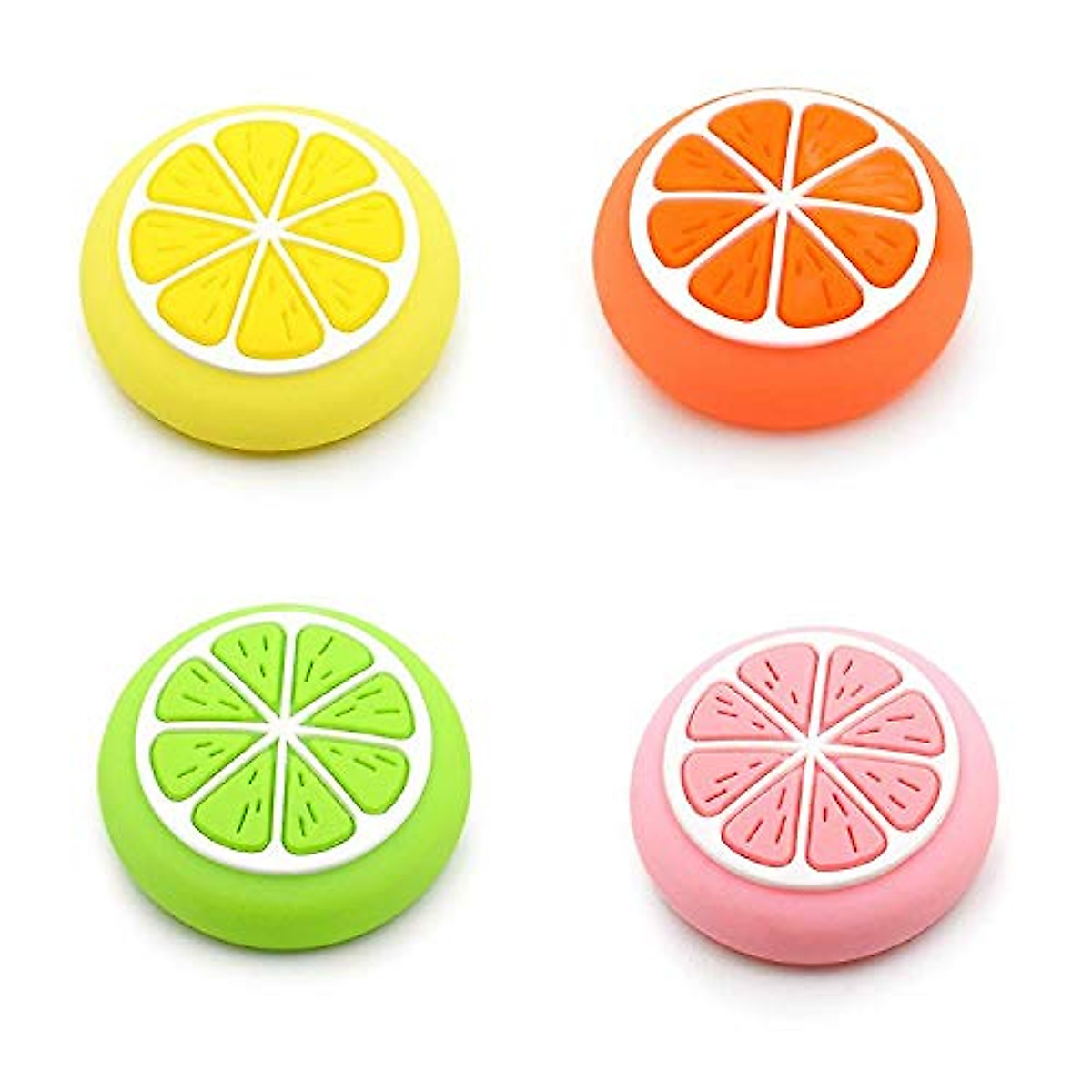 Lemon Joystick Thumb Grips Cover Stick Thumbstick Caps for Nintendo Switch NS Nitendo Switch Lite NS JoyCon 4PCS (4 Color)