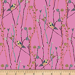 Art Gallery Fabrics Art Gallery Fusion Illusionist Vine Boho Fabric, Pink