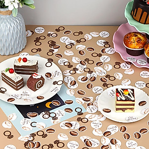 Coffee Bridal Shower Decorations - 200PCS Coffee Confetti, Love is Brewing Bridal Shower Decorations, Coffee Table Decorations for Love is Brewing Wedding Shower Engagement Party