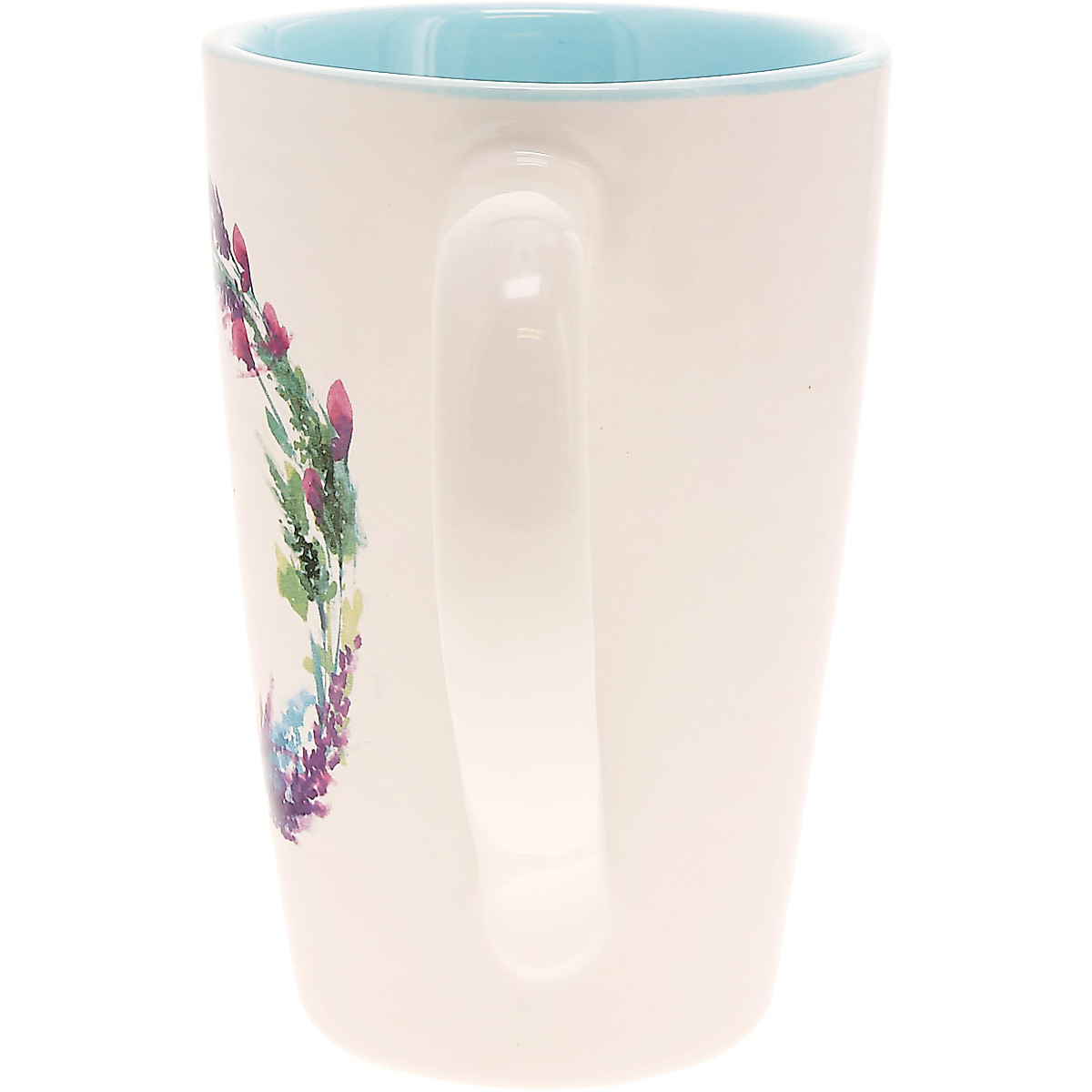 Pavilion - Mimi Inspire 17-ounce Cup, Floral Pattern Coffee Mug, Butterfly Coffee Cup, Spring Summer Kitchen Ideas, Mimi Gifts, Microwave & Dishwasher Safe, 1 Count, Cream