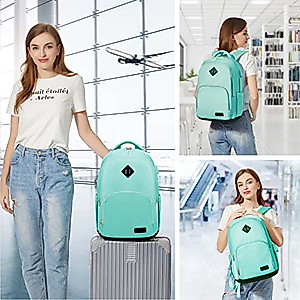 LOVEVOOK Laptop Backpack for Women, Large Capacity College Backpacks Water Resistant Travel Work Bag with USB Port, Fit 15.6 Inch Laptop