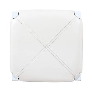 Linon White 3 Piece Faux Marble Tavern Set