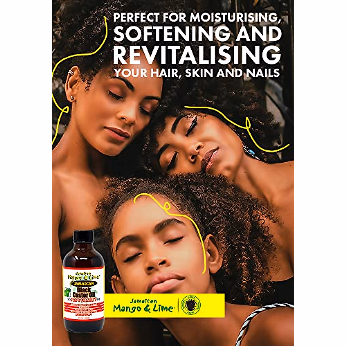 Jamaican Mango & Lime Black Castor oil, Peppermint, 4 Fl Oz