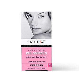 Parissa Eyebrow Shaper Wax Strip, 32 count, pink