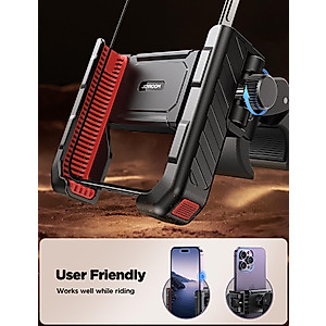 JOYROOM Motorcycle Bike Phone Mount Holder Bicycle Handlebar Cell Phone Mount - Stroller Scooter Phone for iPhone Samsung Galaxy 4.7''-7'' Cellphones - Motorcycle Mountain Bike Accessories