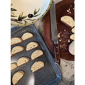 Vesuvio Ceramic Coated Baking Sheet/Cookie Sheet Twin Pack - Natural Nonstick / 16.1 X 11.7 inch