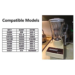 Replacement Parts For Hamilton Beach Blender Blades with Blade Gasket Blender Base Bottom Cap and 2 Rubber O Ring Sealing Ring Gasket