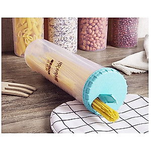 FSHAN Kitchen Jars Airtight Food Storage Containers with Lids 1.8L Pasta Cereal Containers Tall Clear Spaghetti Pasta Storage Container Set Useful Container Set (Color : 1pcs Pink)