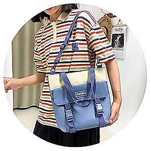 Cute Kawaii Backpack 4Pcs Canvas Backpack Give away bear pendant Pencil Pouch Shoulder Bag Lunch Bag for Girls Boys (Red)