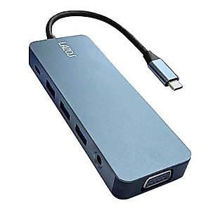 Reader Media Techno L-CH11 Lazos Type-C Converter Adapter, 11-in-1, Silver