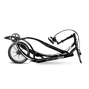 ElliptiGO 11R Long Stride Outdoor Elliptical Bike and Best Hybrid Indoor Exercise Trainer, Black