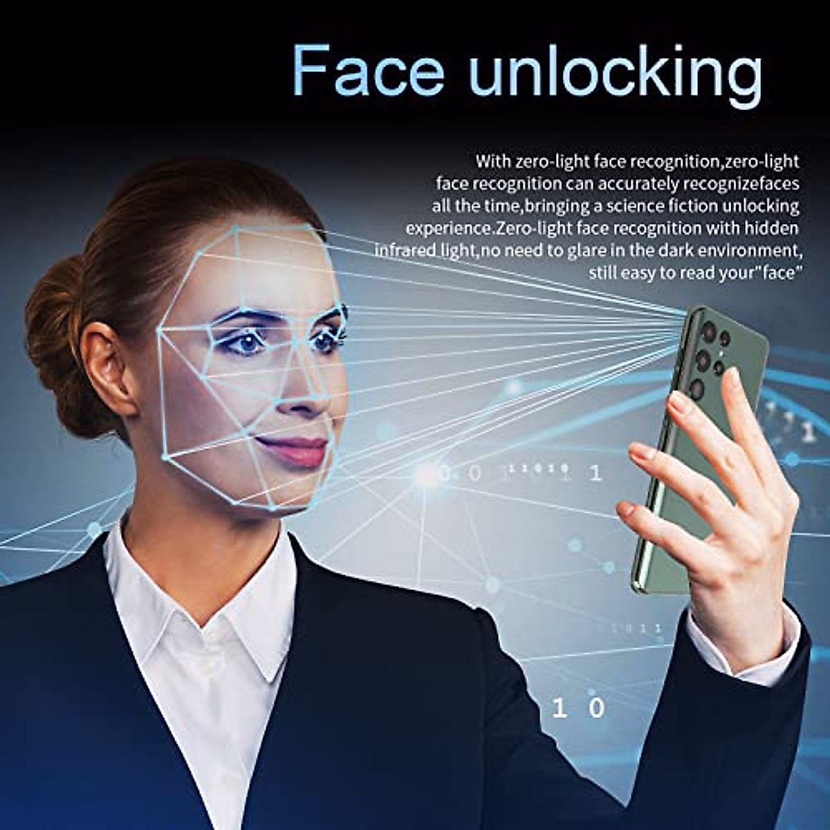 PUSOKEI Unlocked Smartphone, 4G Mobile Phone with Stylus, 6.52 inch FHD Screen, 4GB RAM 64GB ROM, 16MP+32MP Camera, Navigation System, 5G WiFi, Face Unlock, Android12, 4500mAh Battery