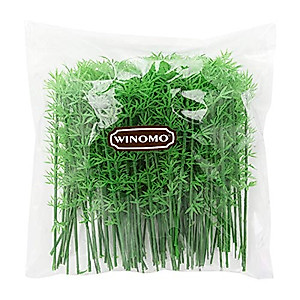 WINOMO Model Bamboo Trees Miniature Landscape Bamboo Trees Scale 1:75, Pack of 100 (Green)