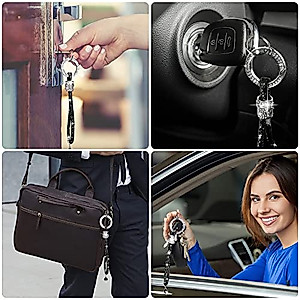 Yiflin Cute Wrist Car keychain for Women, Crystal Keychain Accessories，Bling Wrist Lanyard for Keys, Car key (Silver, Large)