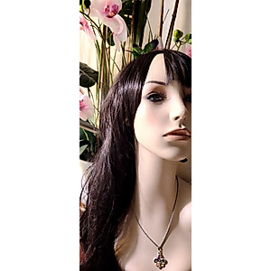 DianaL Boutique Fleur De Lis Mardi Gras Pendant Necklace with 18" Stainless Steel Chain Gift Boxed Fashion Jewelry