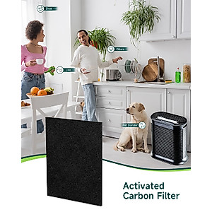 6-Pack Prefilter A for Honeywell HPA200 Series Air Purifiers, HRF-A200 Carbon Pre Filter, Thickened to 1/4 Inch