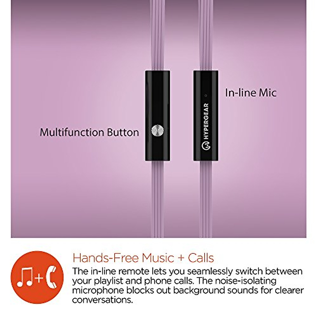 HyperGear dBm Special Edition Earphones. Noise Isolating Comfort Ear Gel Fit, in-line Microphone for Hands-Free Calls & Music. Compatible for iPhones, Androids, iPads, Tablets & Other Devices (Rose)