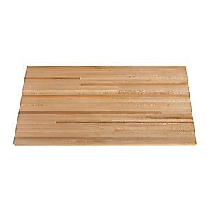 CONSDAN Butcher Block Counter Top, USA Grown Hard Maple Solid Hardwood Countertop, Washer/Laundry/Kitchen Countertop, Table Top, Polished, Prefinished with Food-safe Oil, 1.5" Thickness, 36" L x 25" W