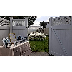 GOJOOASIS Canopy Tent Wedding Party Tent 10' x 30' with 8 Removable Walls Outdoor Gazebo