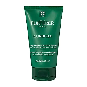 Rene Furterer CURBICIA Normalizing Lightness Shampoo, Oily-Prone Scalp, Sebum Control, 5 oz.