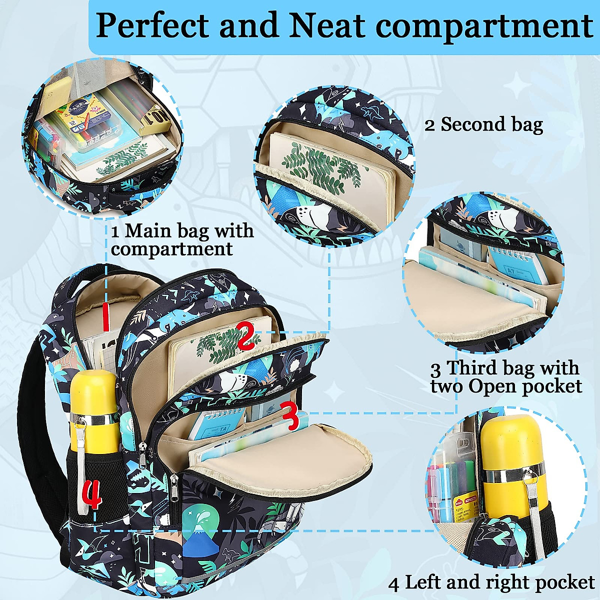 CAMTOP Girls Backpack for School Kids Backpack Preschool Kindergarten Elementary Bookbag