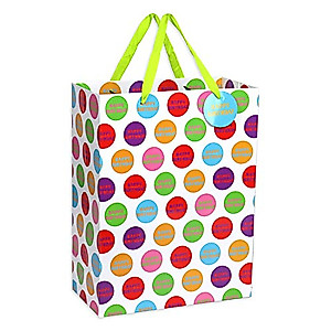12 Pcs Birthday Gift Bags, Large, Medium and Small Gift Bags Assortment for Boys, Girls, Women, Men (Assorted Sizes)