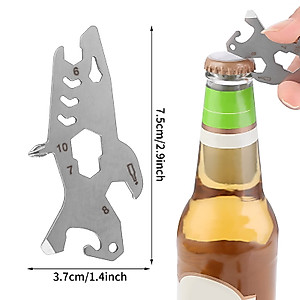 Cobee Shark Bottle Opener, 2 Pcs Multifunctional Shark Beer Opener Keychain Pendant Creative Metal Opener Pocketable Opener Accessories for Camping Traveling for Dad Boyfriend Bartender