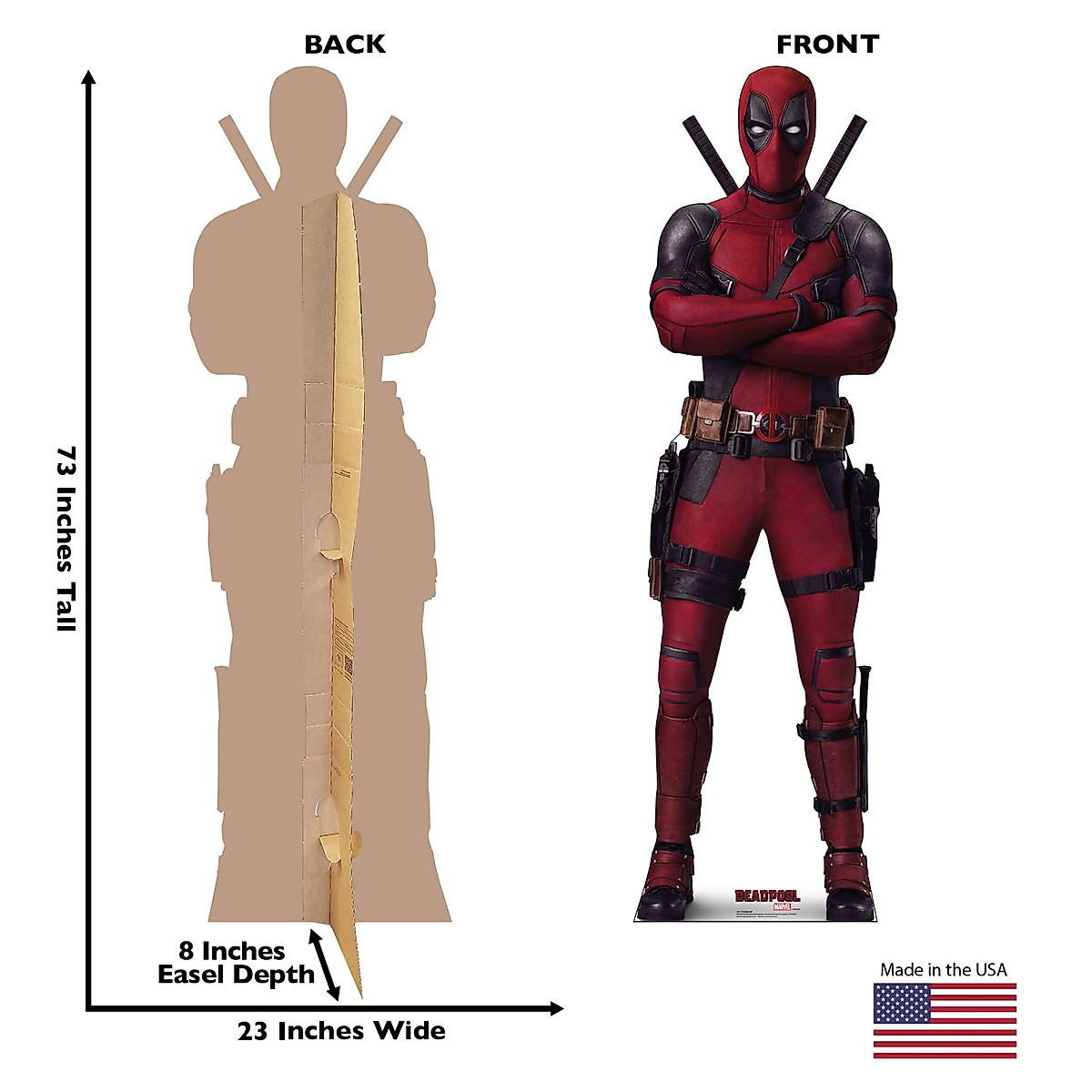Cardboard People Deadpool Life Size Cardboard Cutout Standup - Deadpool (Film)