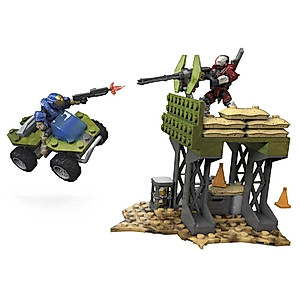 Mega Construx Halo Building Box Halo Infinite Construction Set with Spartan Gungnir Character Figure, Building Toys for Kids