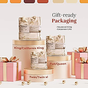 Mayfair Linen 100% Pure Cotton, Luxury King/Cal King Size Dark Grey Blanket - Herringbone Pattern, Soft &Cozy Premium Fall Throw Blanket for All Seasons, 350GSM &106x92 with Free Tote Bag