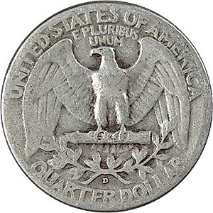 1949 D Washington Quarter VG Very Good 90% Silver 25c US Coin Collectible