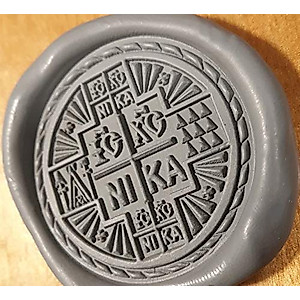 GRECIAN Stamp For The Holy Bread Orthodox Liturgy/Wooden Hand Carved Traditional Prosphora ΙΣ ΧΣ NIKA IC XC NIKA ІС ХС НІКА НИКА GREEK (Diameter: 3.15-7.87 inches / 80-200 mm)