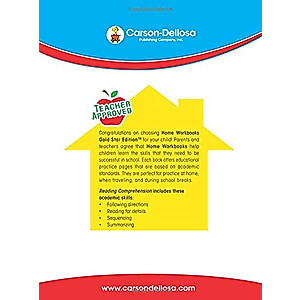 Carson Dellosa | Reading Comprehension Workbook | 1st Grade, 60pgs (Home Workbooks)