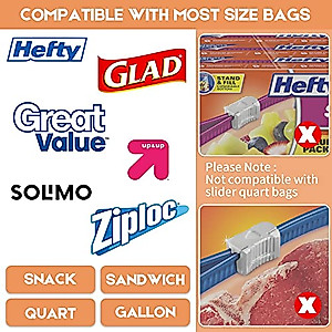 DIOZYRA Ziplock Bag Storage Organizer for Kitchen Drawer, Premium Bamboo Plastic Bag Organizer, Food Storage Bag Holders Suitable for Gallon, Quart, Sandwich and Snack Variety Size Bag